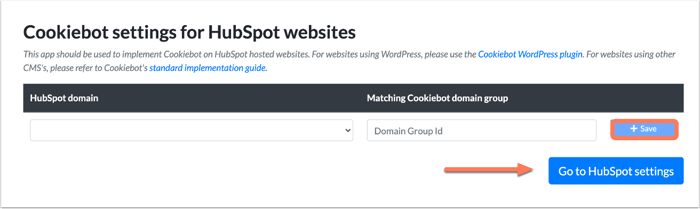 Connect the Cookiebot integration